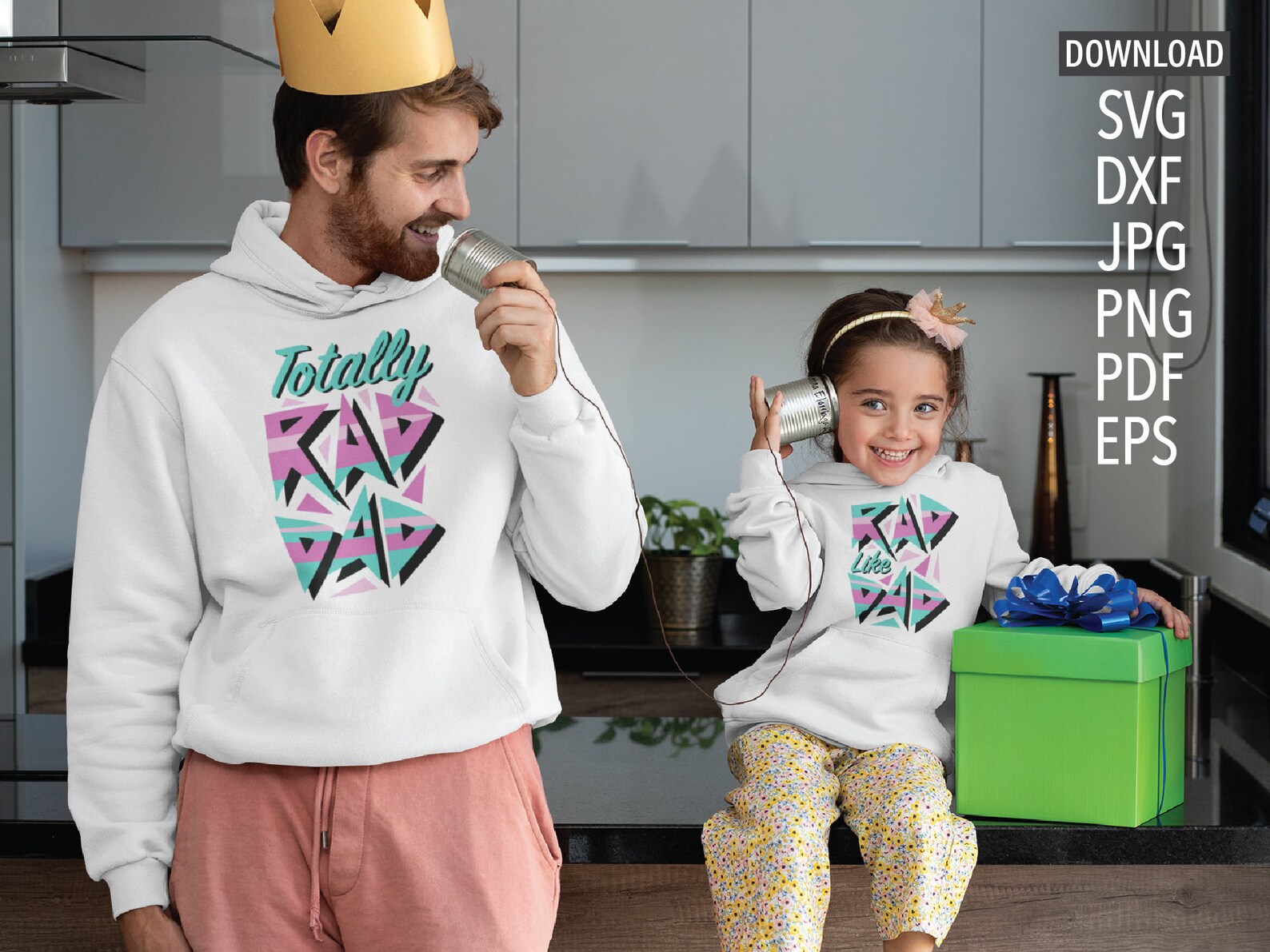 Totally Rad Dad SVG With Bonus Rad Like Dad Svg | Fathers Day Svg ...