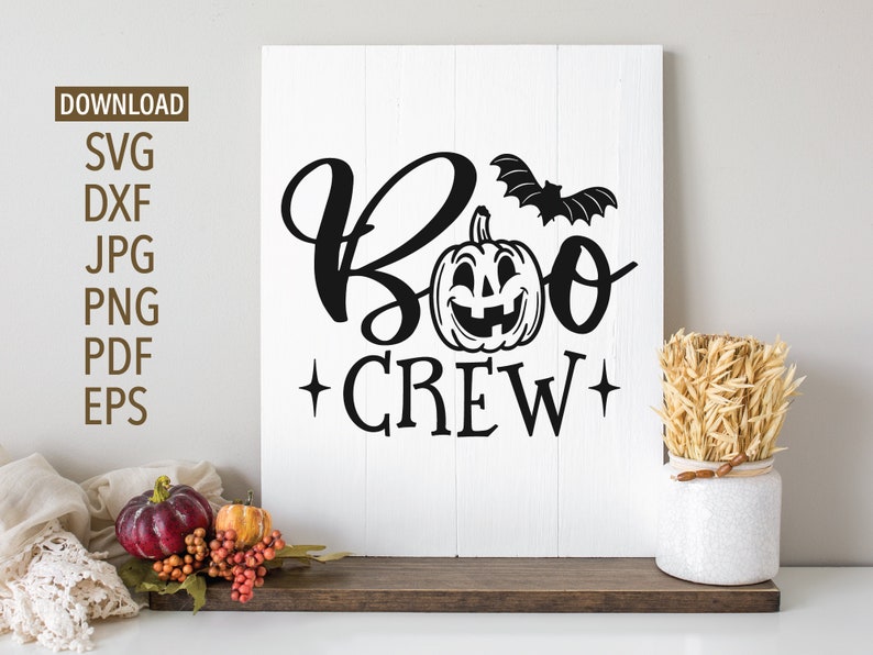 Boo Crew Halloween SVG | Cricut, Silhouette + More | Halloween Svg ...