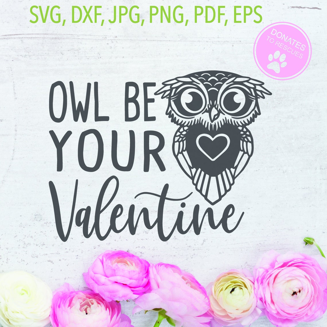 Owl Be Your Valentine SVG DXF Valentines Day Shirt SVG | Etsy