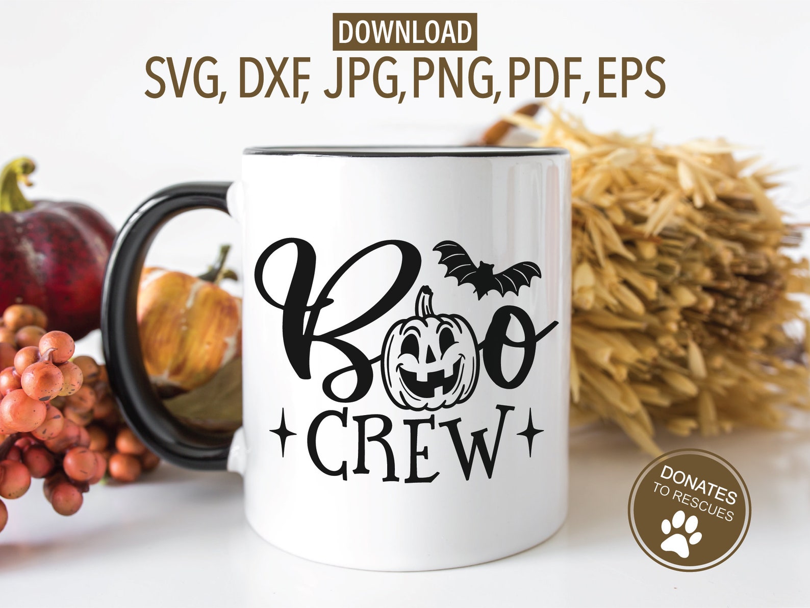 Boo Crew Halloween SVG Cricut Silhouette More Halloween | Etsy