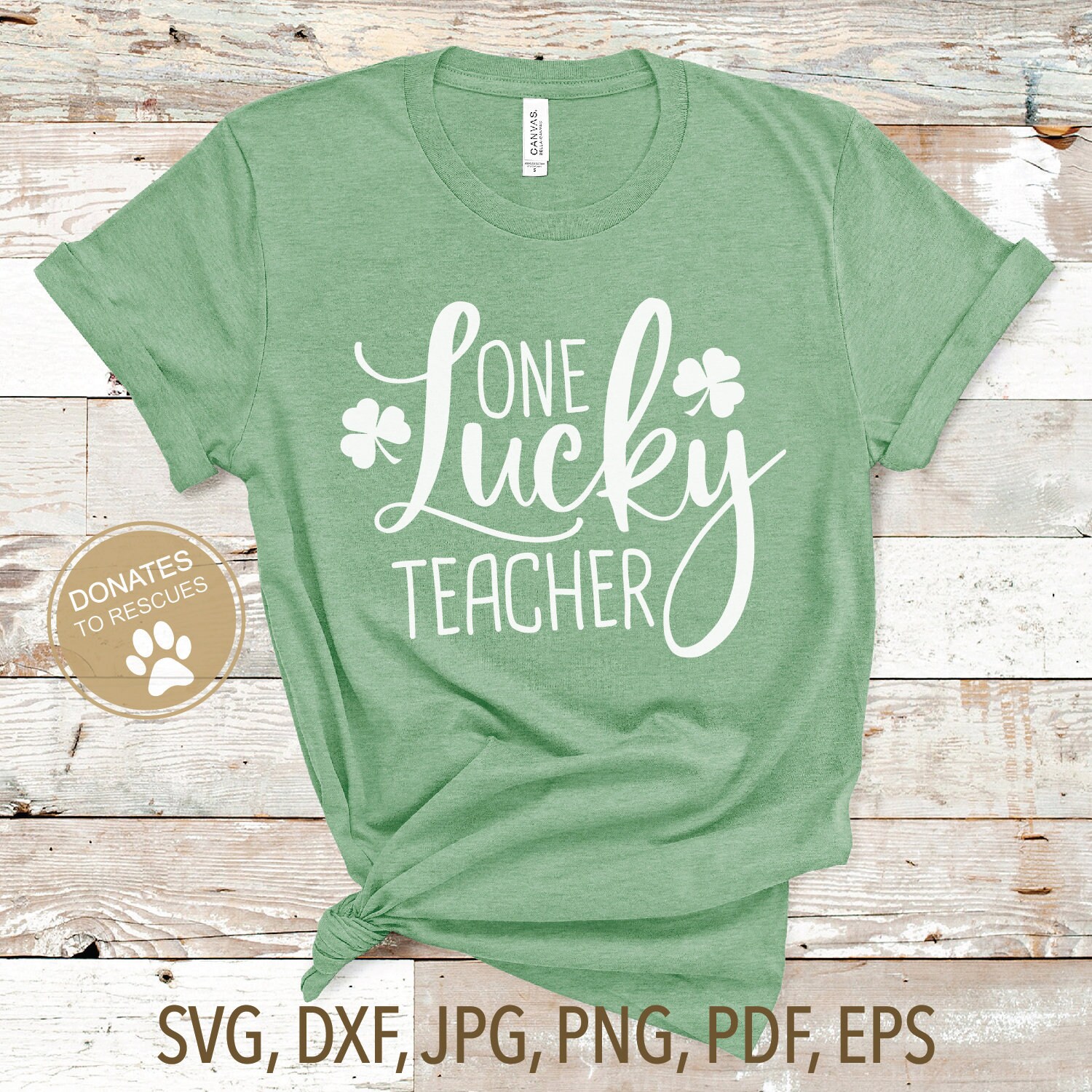 One Lucky Teacher SVG St. Patrick's Day SVG Lucky Svg | Etsy