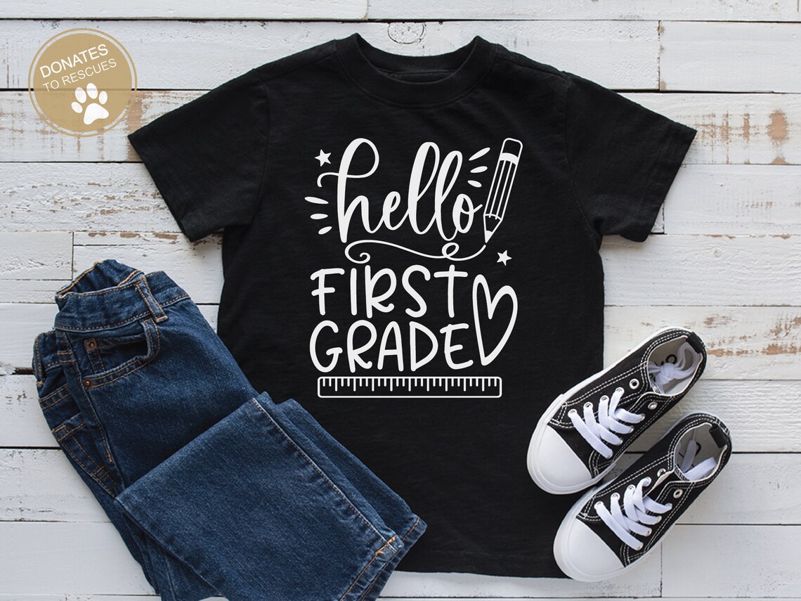 Hello First Grade SVG | Back to School SVG | School Svg | Teacher Svg ...