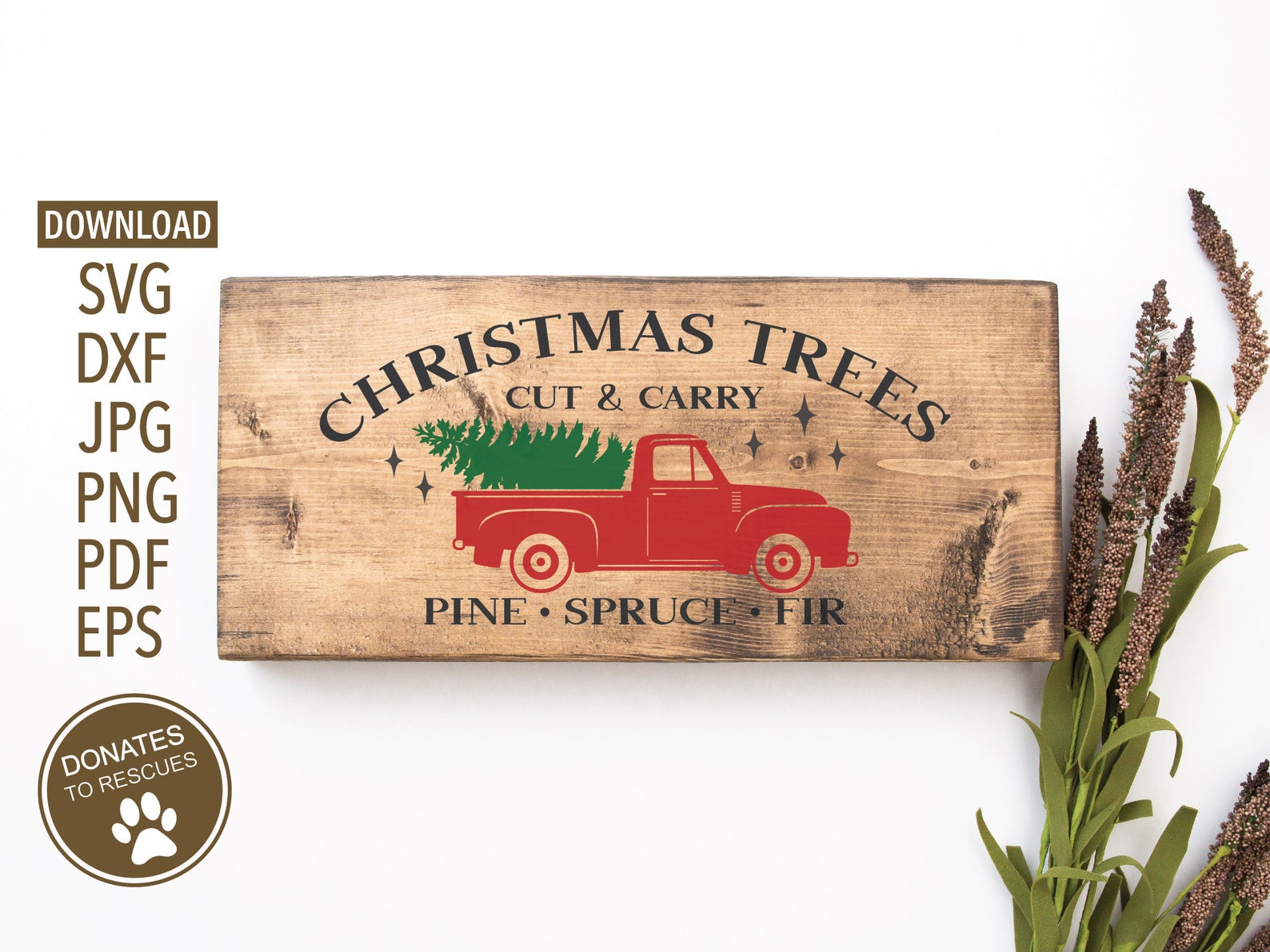 Christmas Trees Christmas Sign SVG Cut and Carry Svg - Etsy