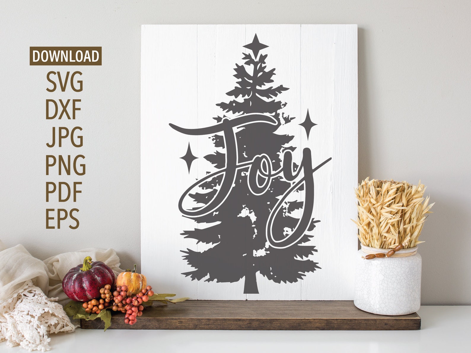 Joy Christmas Tree SVG Christmas SVG Christmas Sign Svg - Etsy