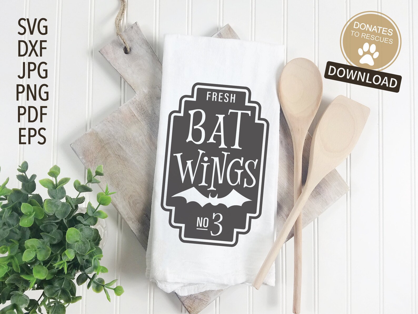 Bat Wings Halloween Label SVG | Cricut, Silhouette + More | Commercial ...