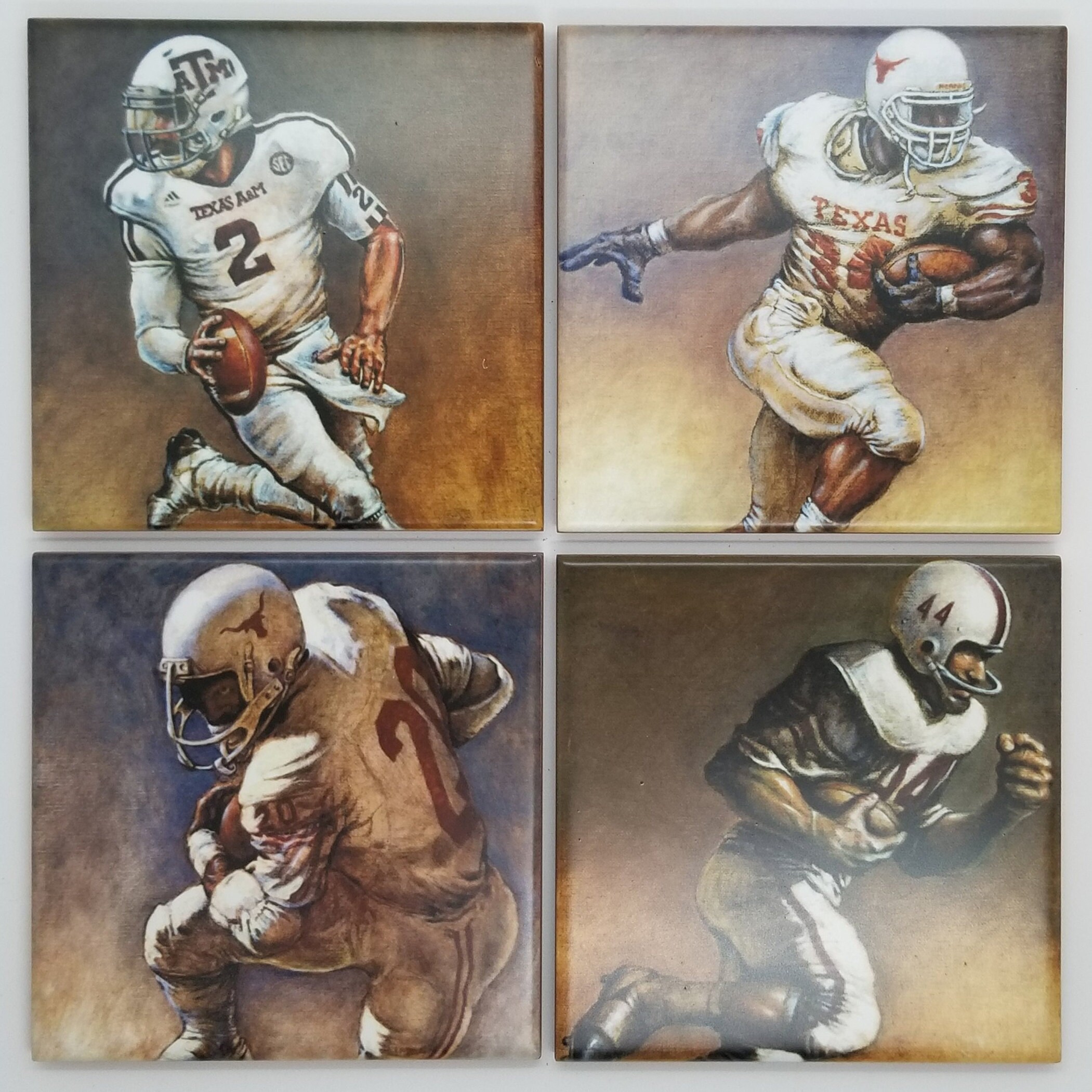 Football Coasters Football Drink Coasters Football Coaster Set Football ...