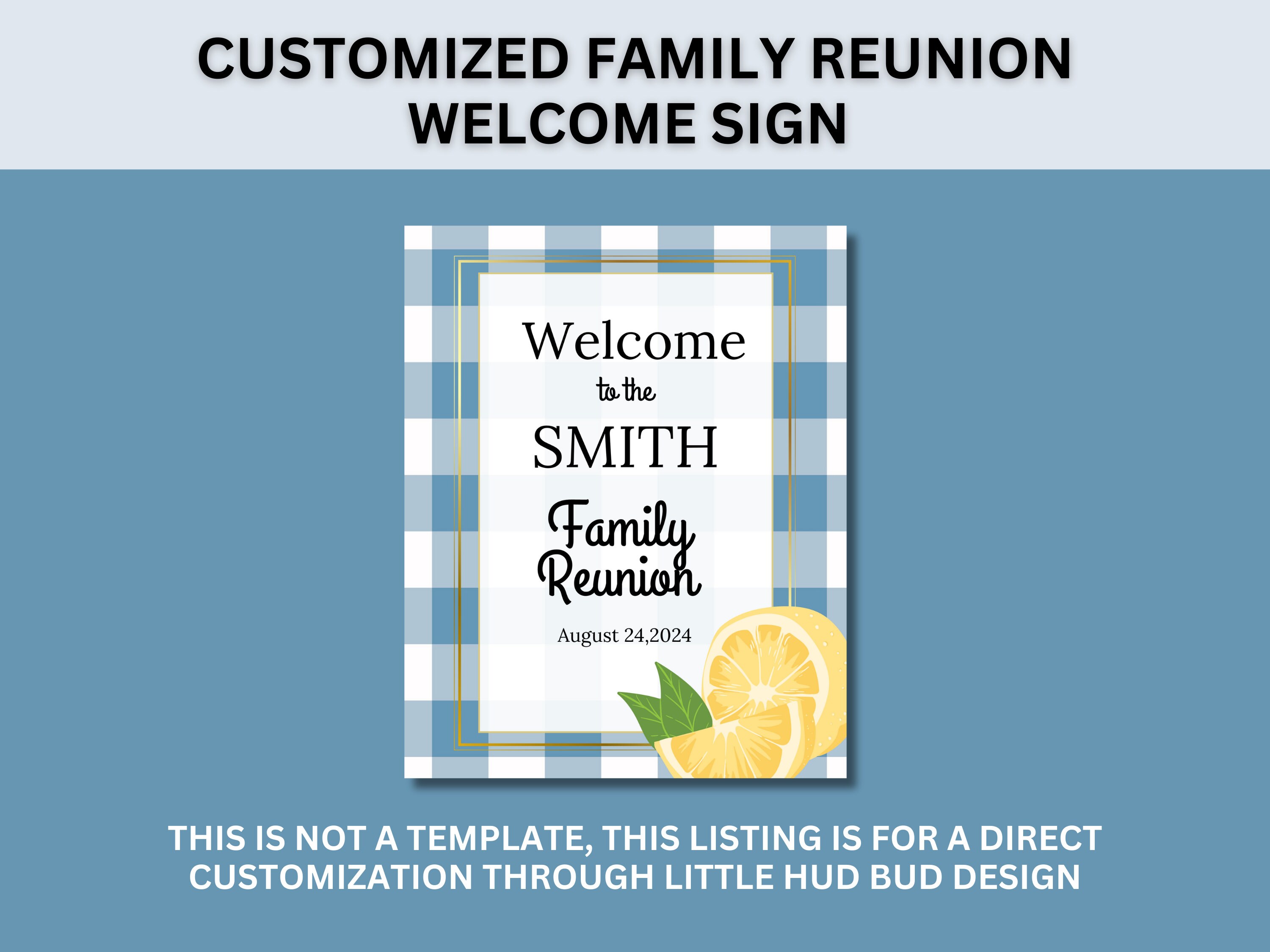 Customized Family Reunion Welcome Sign for Family Reunion Poster ...
