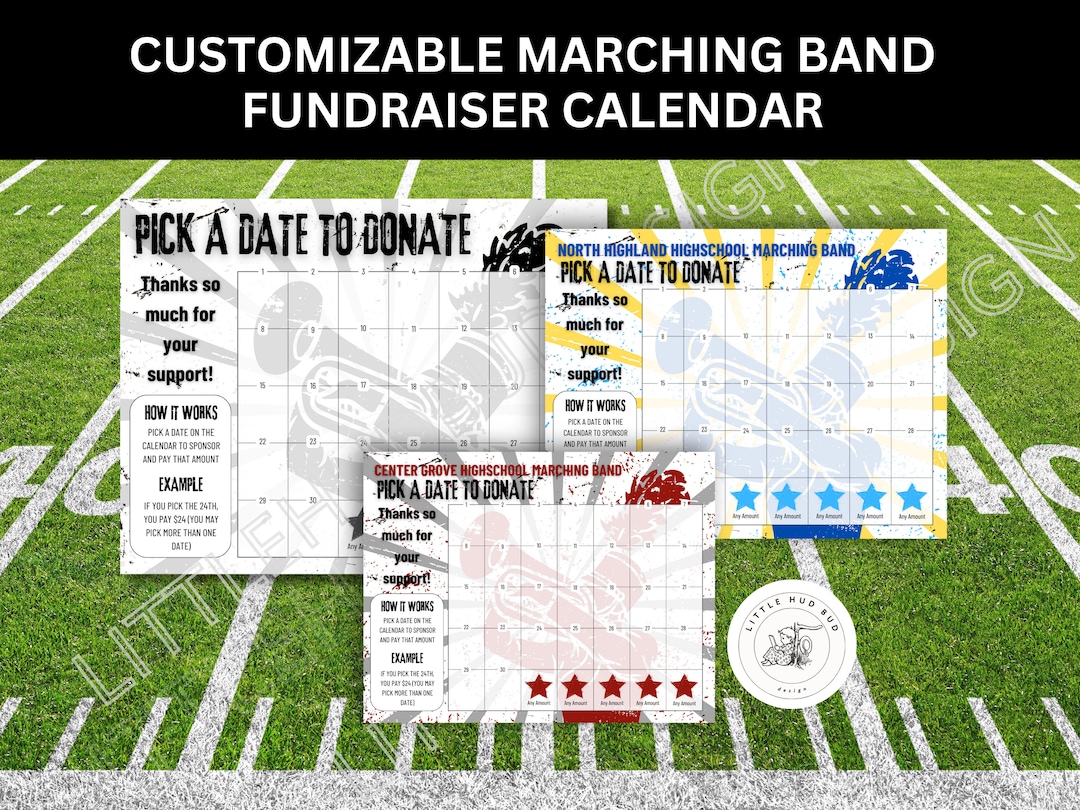 Custom Marching Band Fundraiser for Marching Band Booster Pick a Date ...