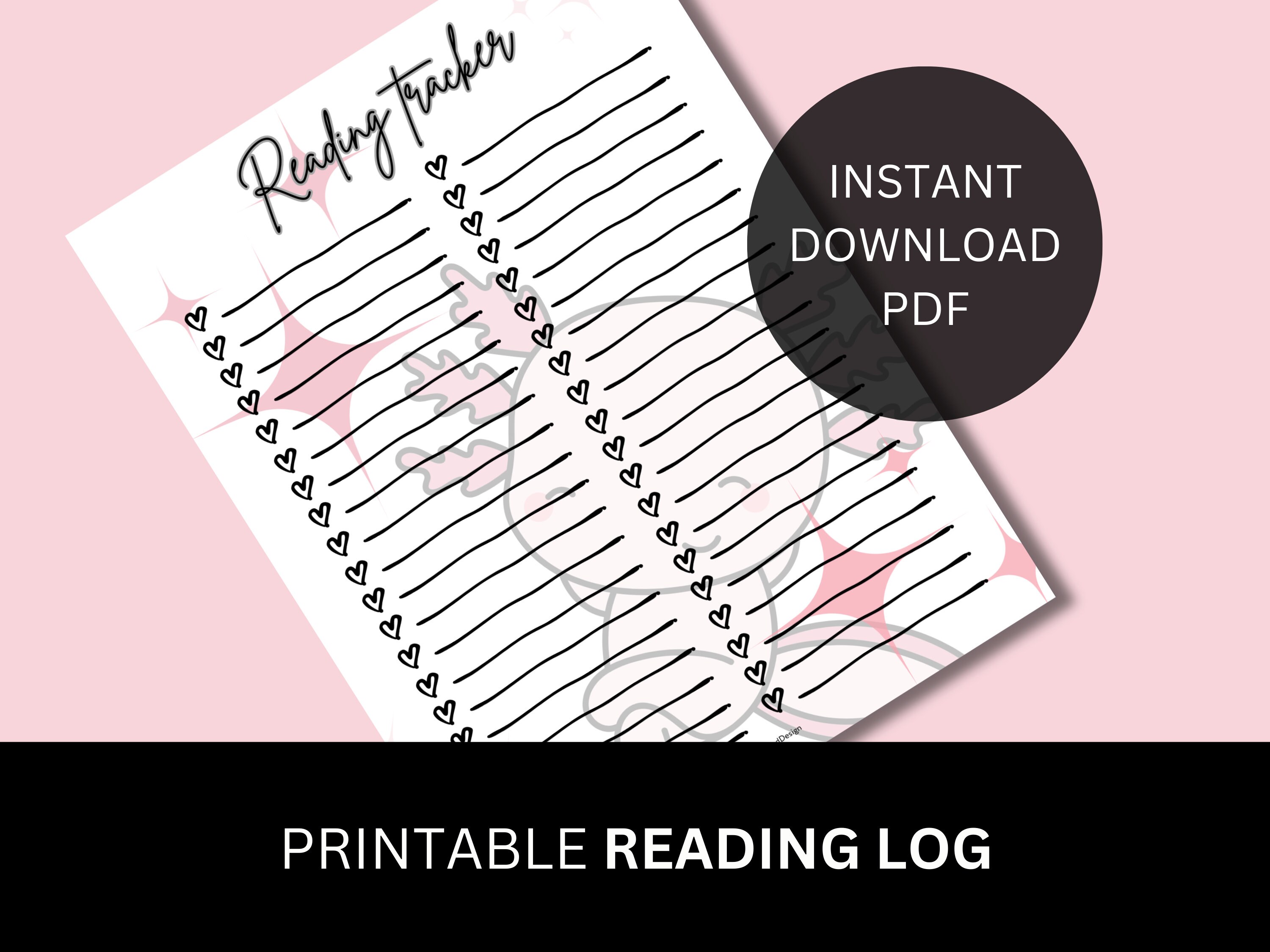 AXOLOTL READING TRACKER, Reading Journal for Kids, Summer Reading Log ...