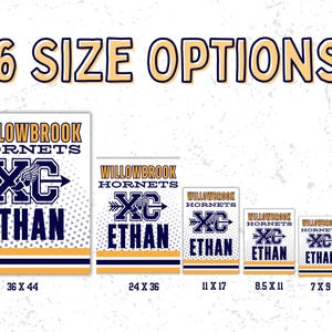 Cross Country Locker Sign Template for Cross Country Meet Sign for Team ...