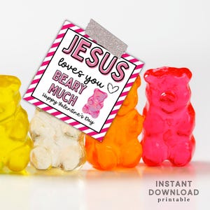 Printable Christian Valentines Snack Tags for Sunday School Valentines ...