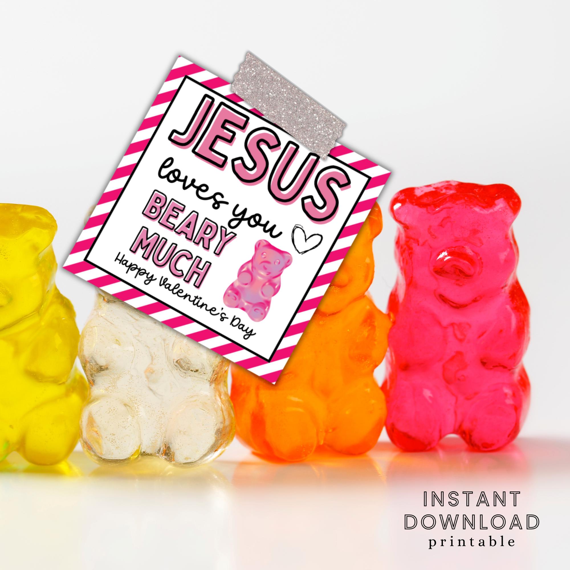 Printable Christian Valentines Snack Tags for Sunday School Valentines ...
