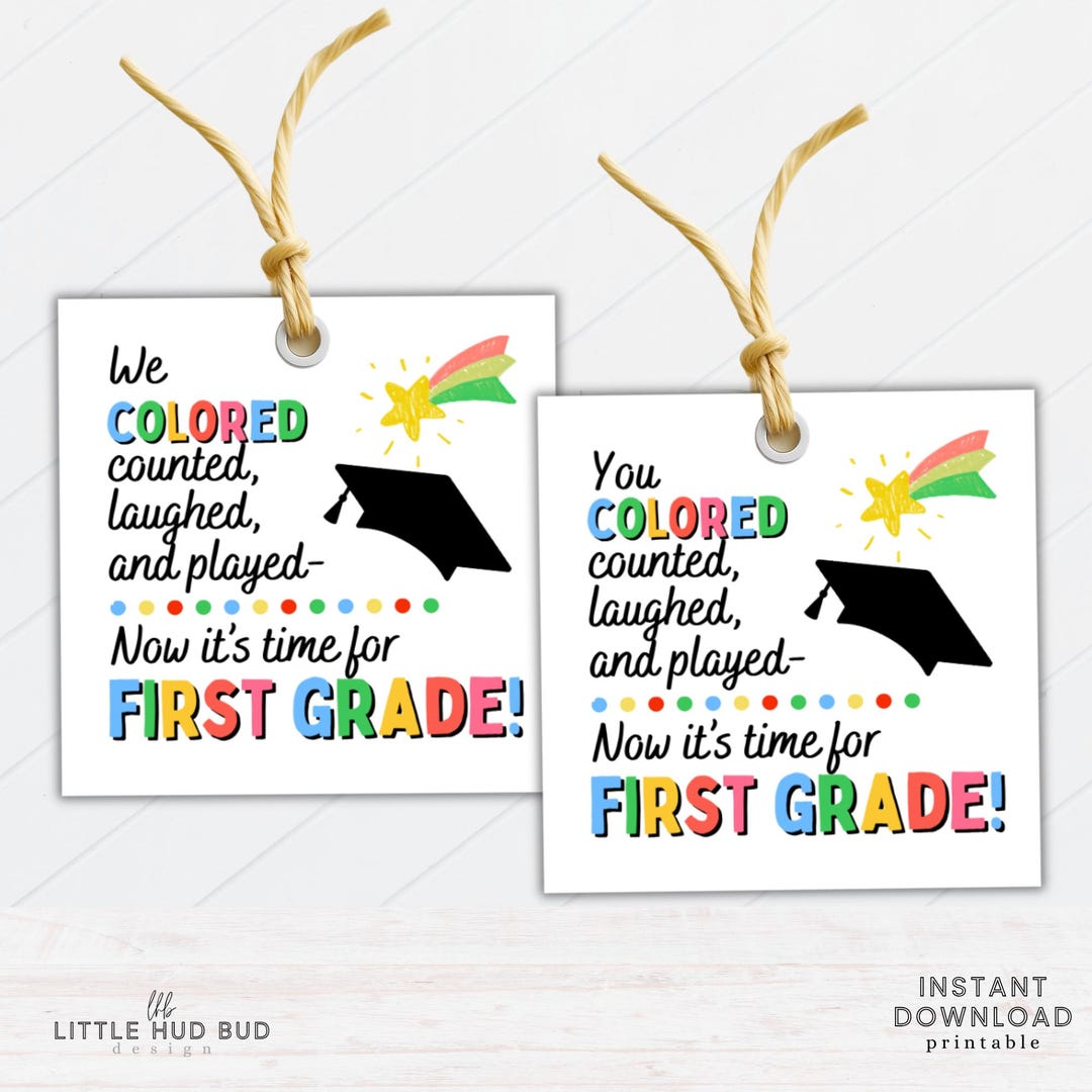 Kindergarten Graduation Tag for Kindergarten Classmates Graduation ...
