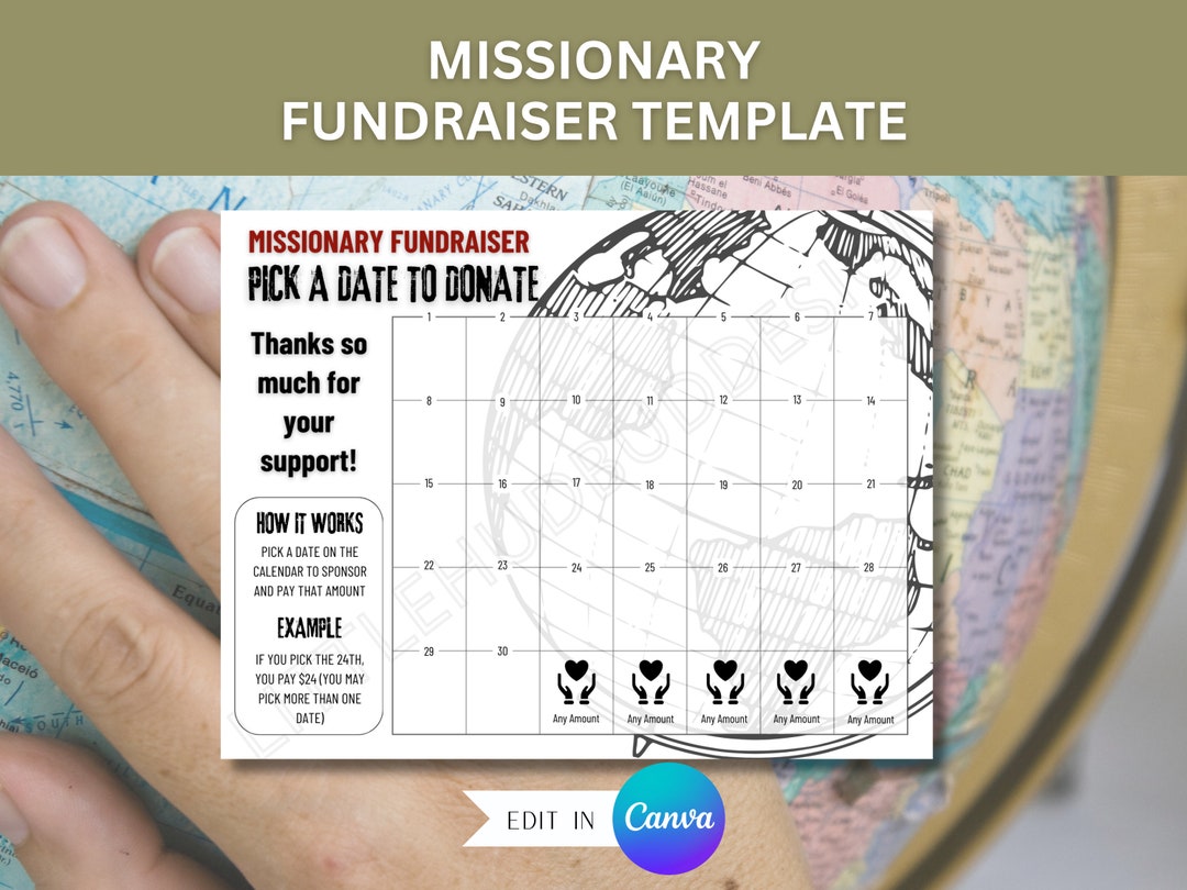 Editable Church Missionary Fundraiser for Mission Trip Fundraiser for ...