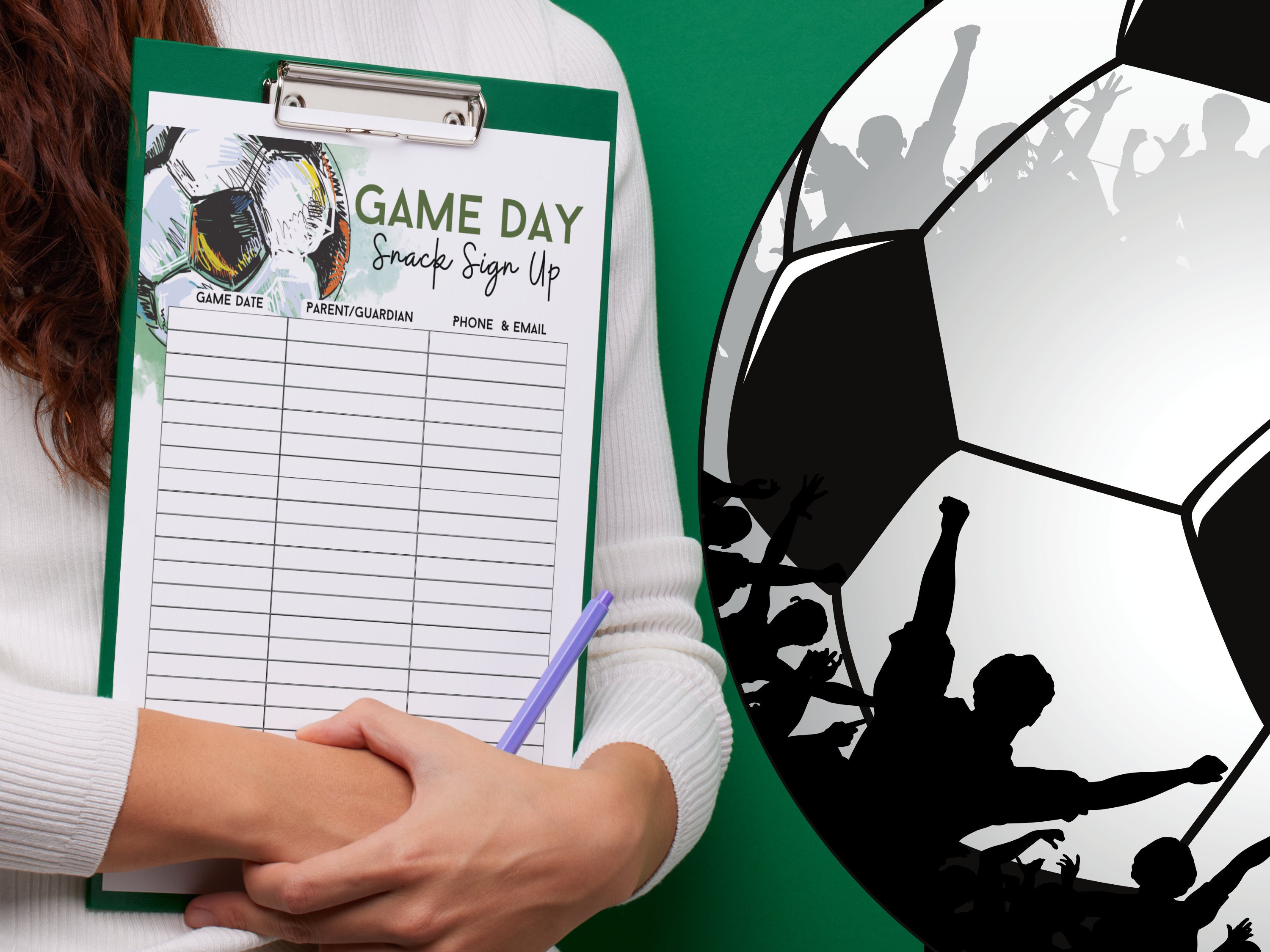 Printable Soccer Snack Schedule for Snacks Soccer Snack Sign up Sheet ...