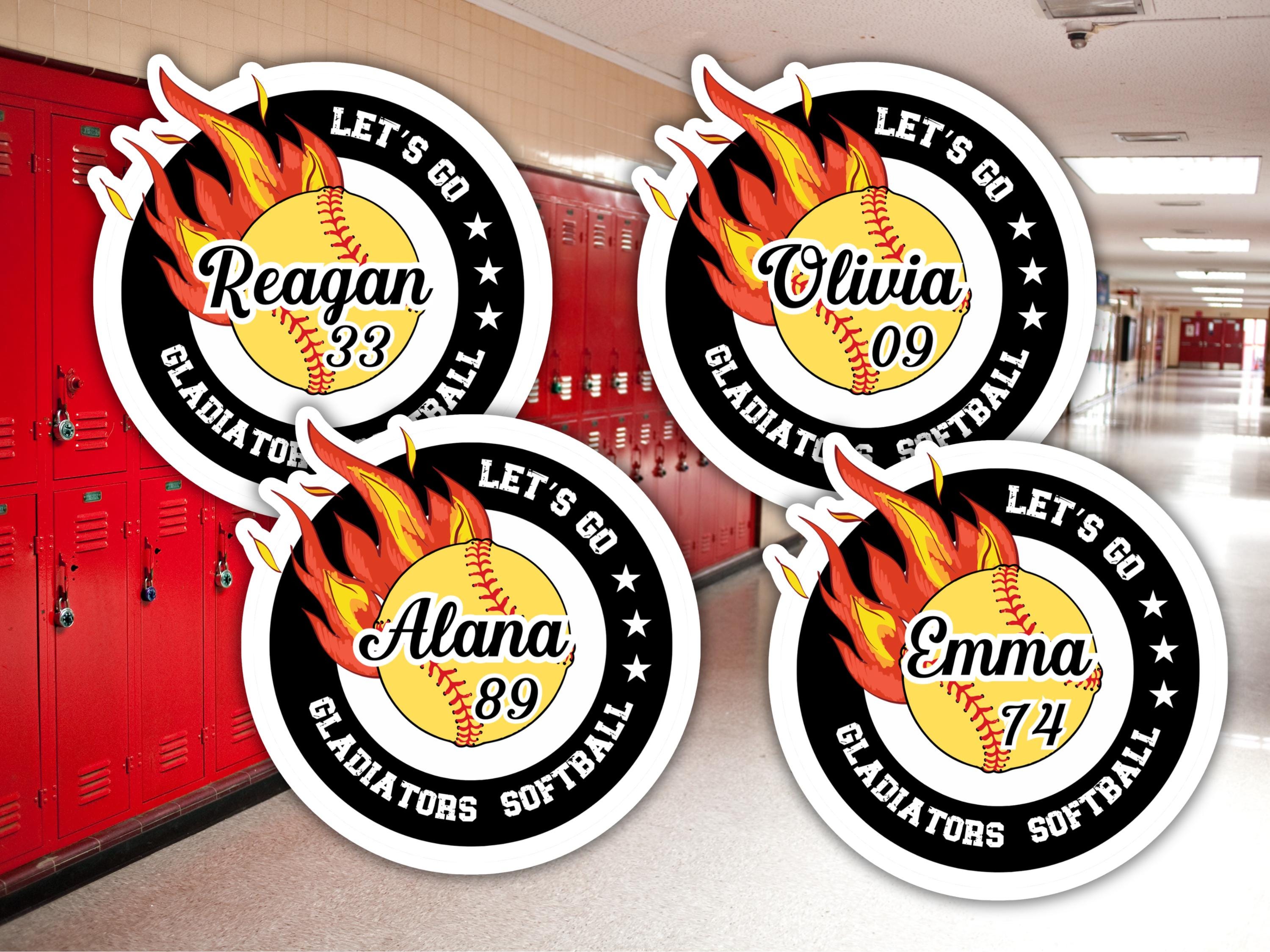 Softball Locker Sign Template for Softball Tournament Sign for Hotel ...