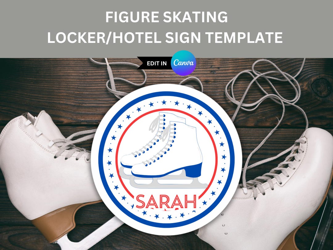 FIGURE SKATING Sign Template for Ice Skating Competition Sign for Hotel ...
