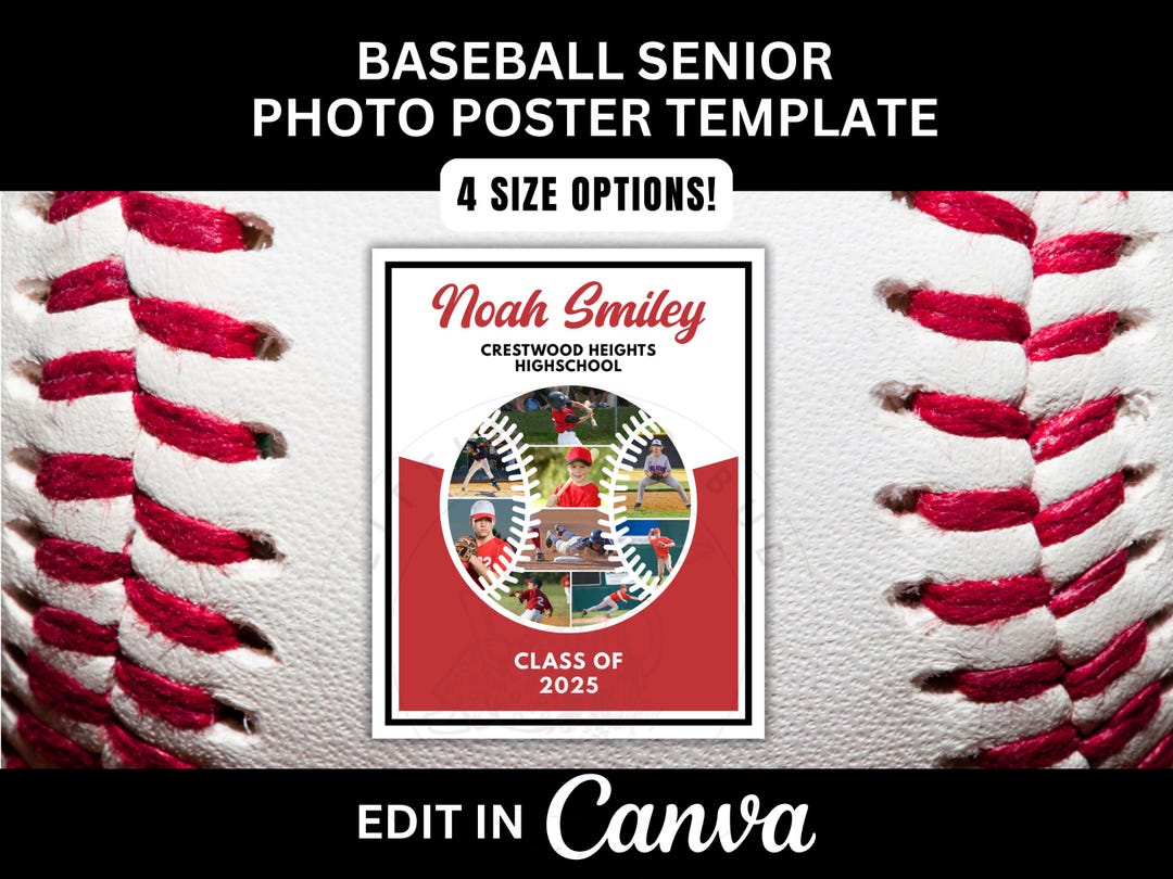 Baseball Senior Photo Collage With Baseball Photo Collage for Senior ...