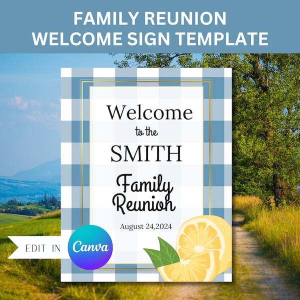 Family Reunion Sign - Etsy
