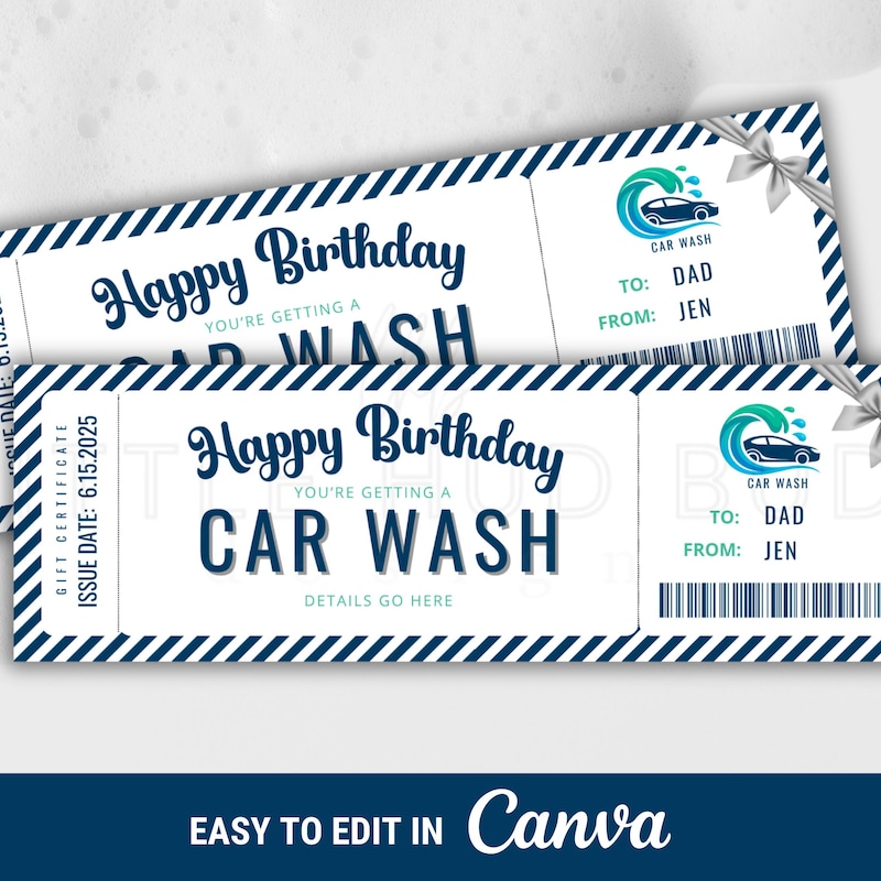 Birthday Coupons Car - Etsy UK