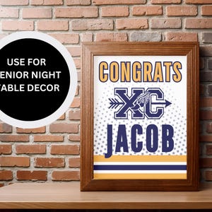Cross Country Locker Sign Template for Cross Country Meet Sign for Team ...
