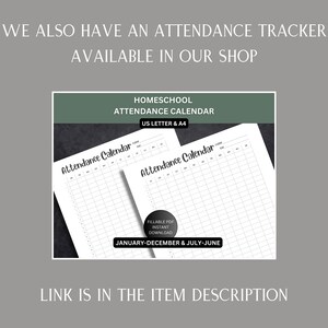 Academic Year Calendar 2024-2025 Homeschool Year at a Glance Printable ...