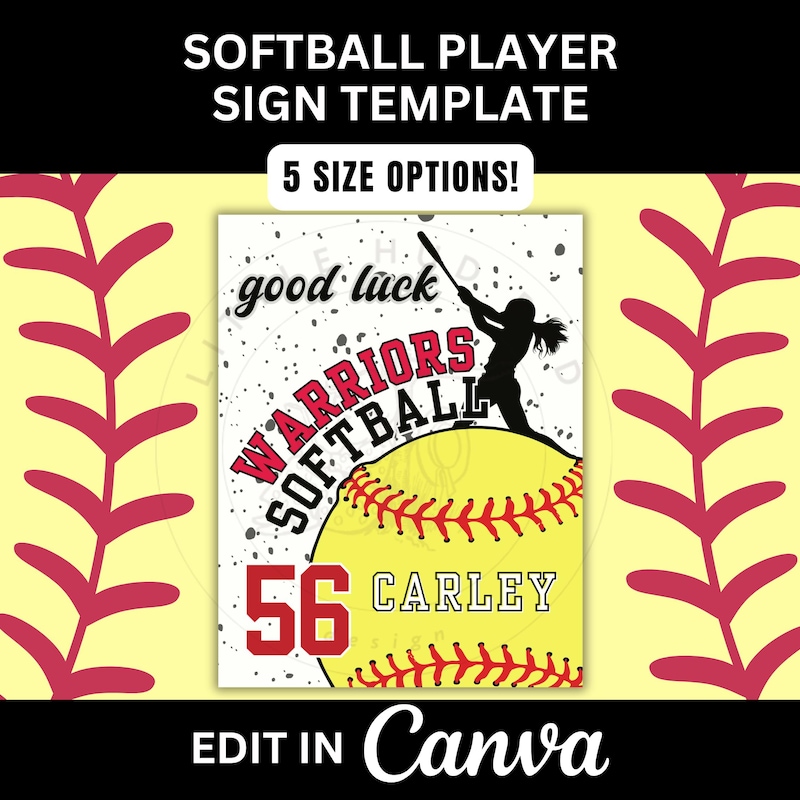 Softball Banner - Etsy