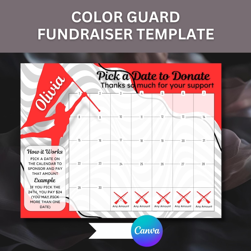 Colorguard Template - Etsy