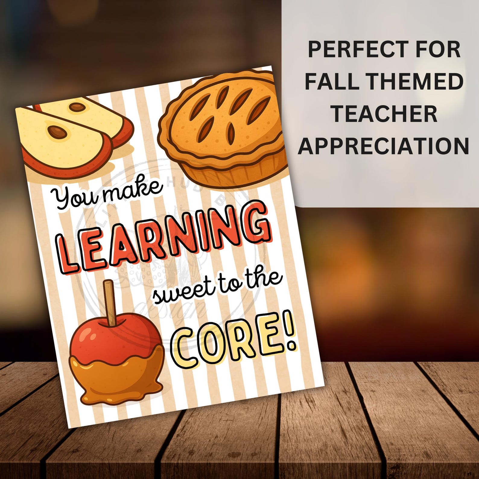 Fall Apple Teacher Appreciation Sign for Teacher Lounge Has Been ...