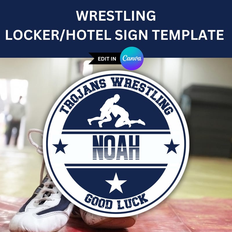 Wrestling Welcome Signs - Etsy