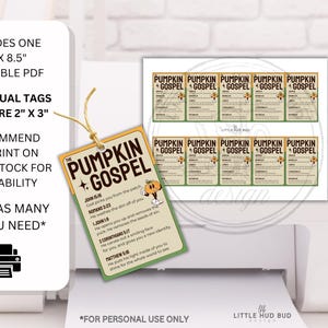 Christians Are Like Pumpkins Printable Pumpkin Gospel Printable ...