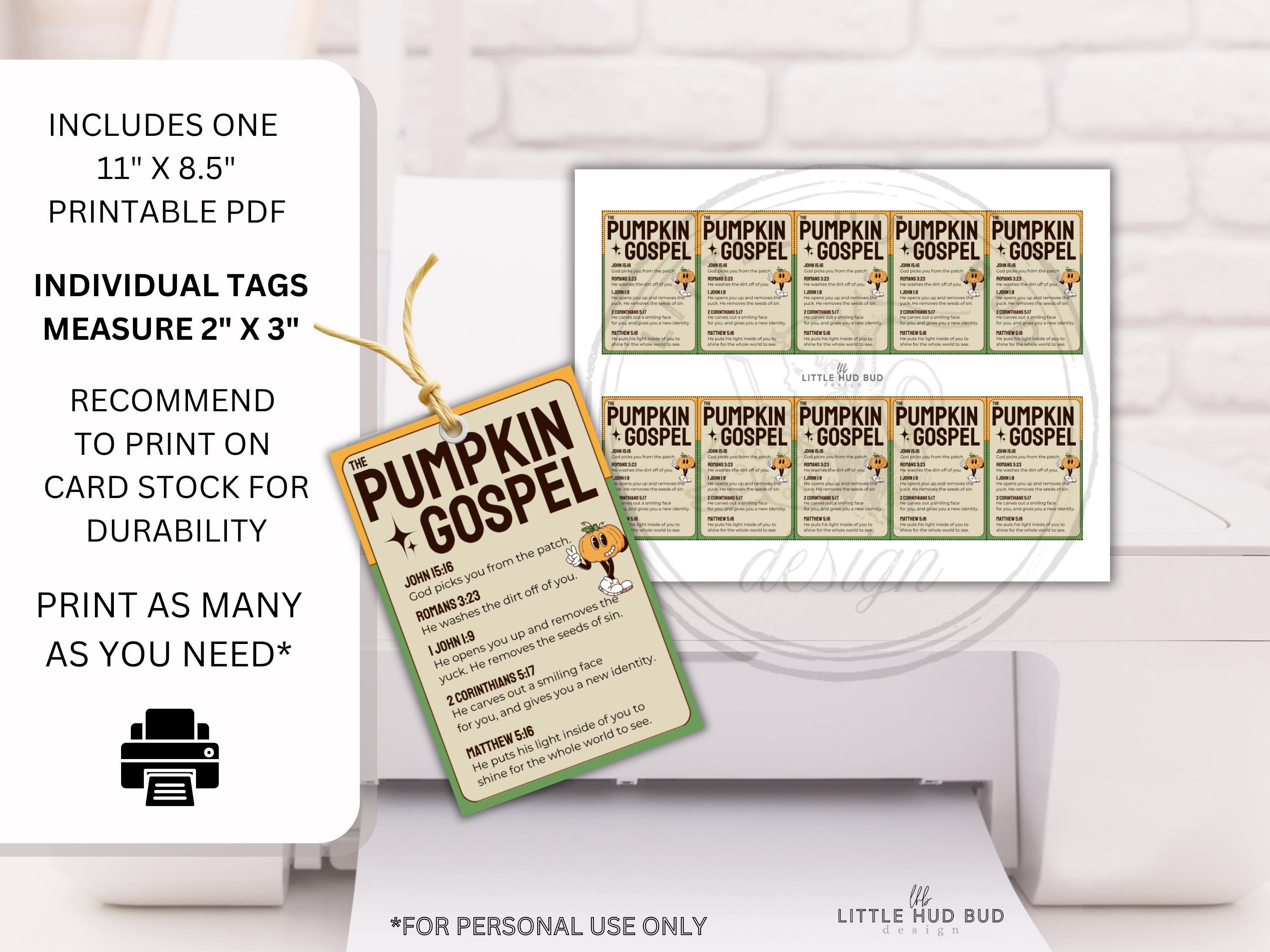 Christians Are Like Pumpkins Printable Pumpkin Gospel Printable ...