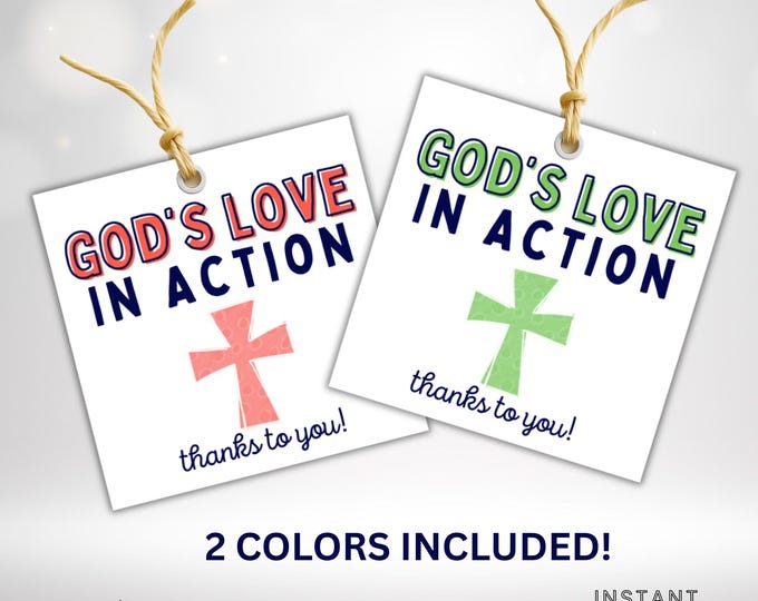 Printable Christian Gift Tags for Teachers, Volunteers, and Children's ...