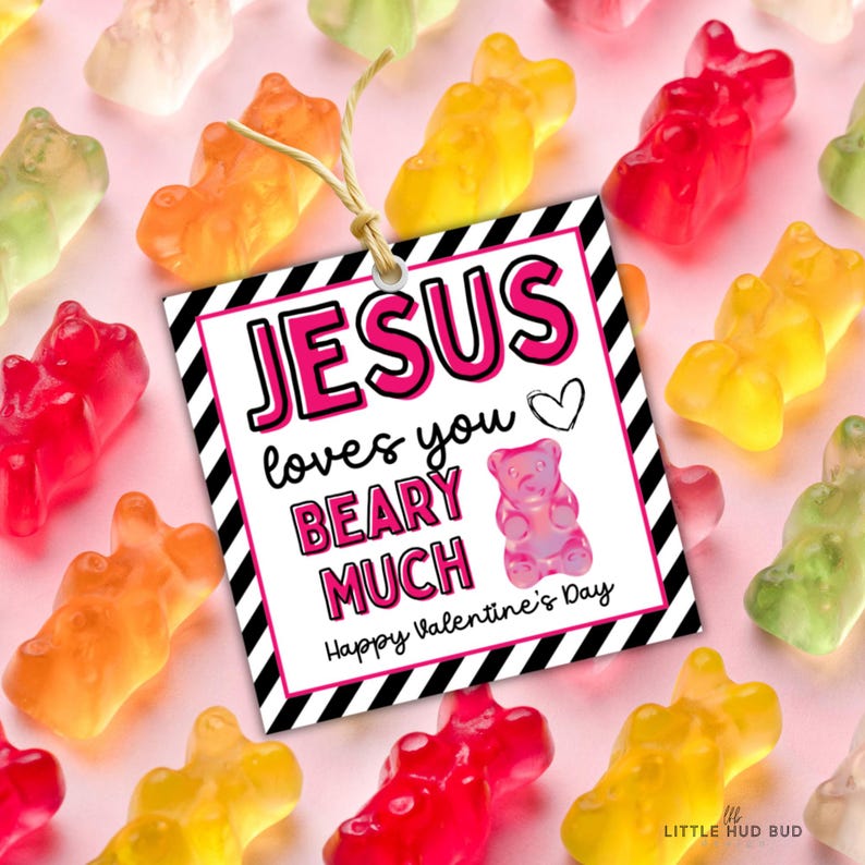 Printable Christian Valentines Snack Tags for Sunday School Valentines ...