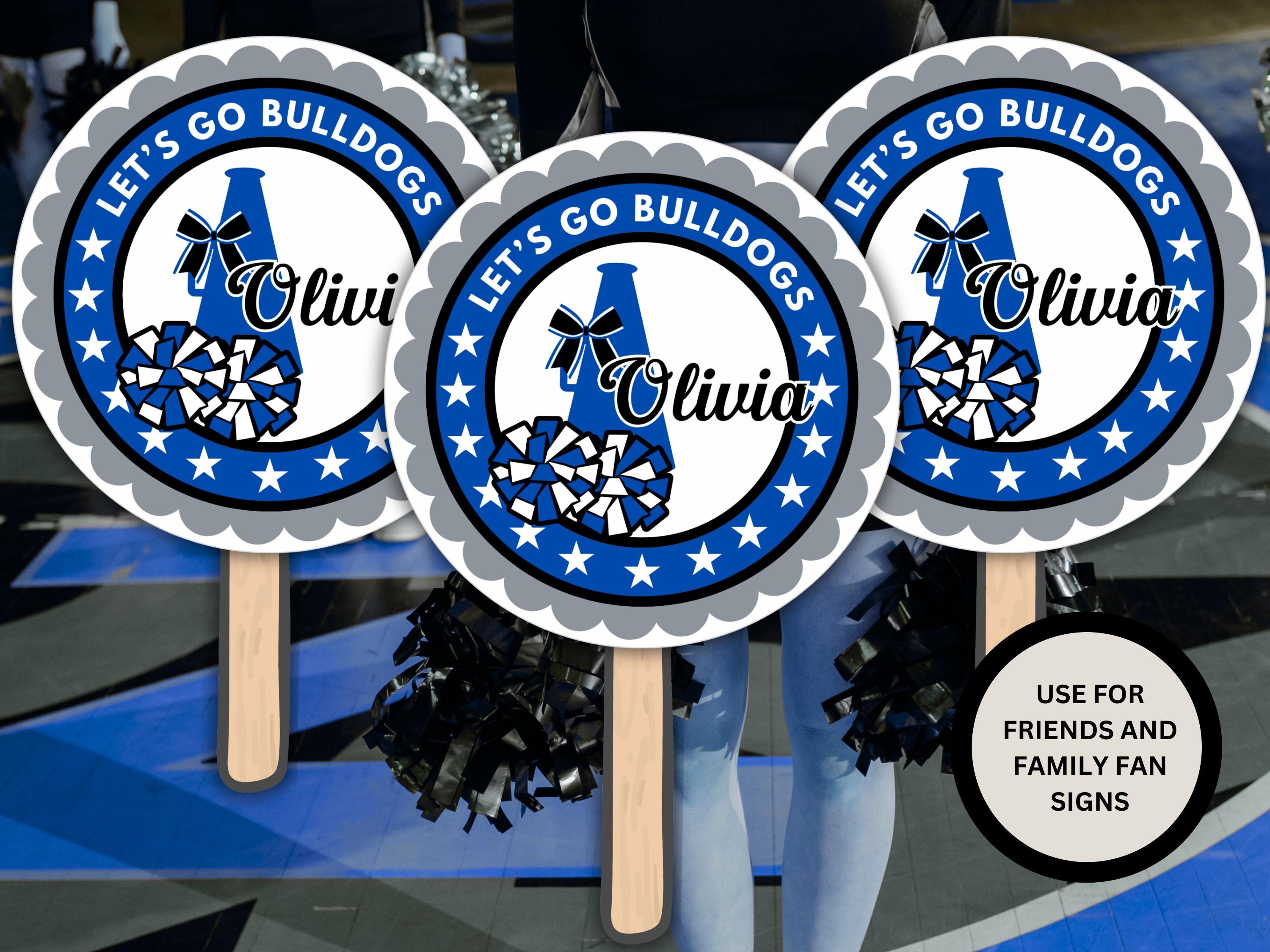 Cheer Name Sign Template for Club Cheer Name Tag for Cheerleader Sign ...