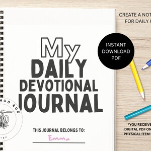 Kids Devotional Journal for Kids Bible Study Journal for Kids Prayer ...