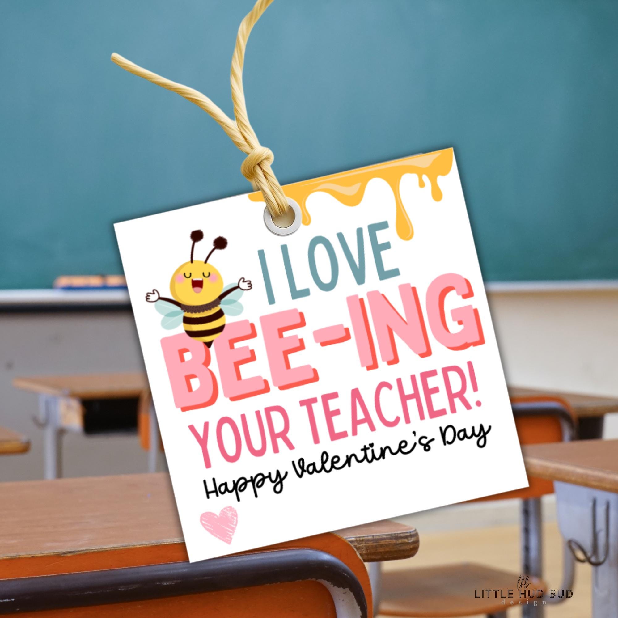 Teacher Valentine From Teacher to Student Valentines Day Treat Tag From ...