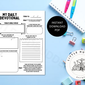 Kids Devotional Journal for Kids Bible Study Journal for Kids Prayer ...