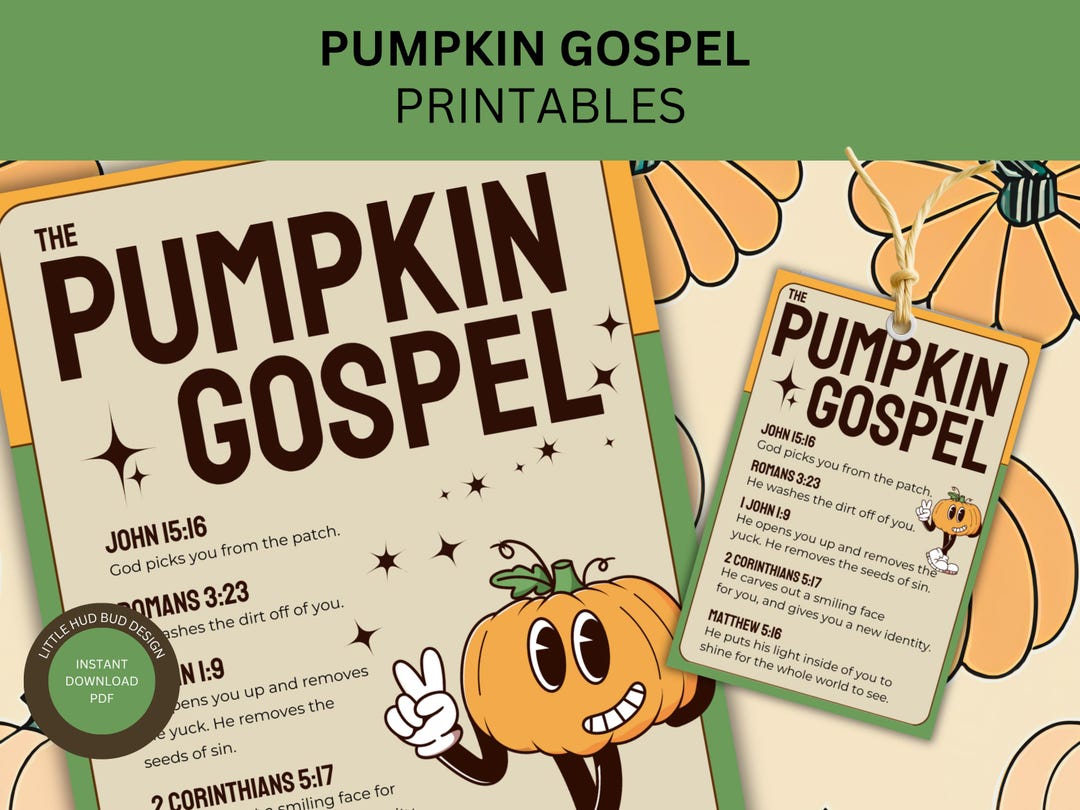 Christians Are Like Pumpkins Printable Pumpkin Gospel Printable ...