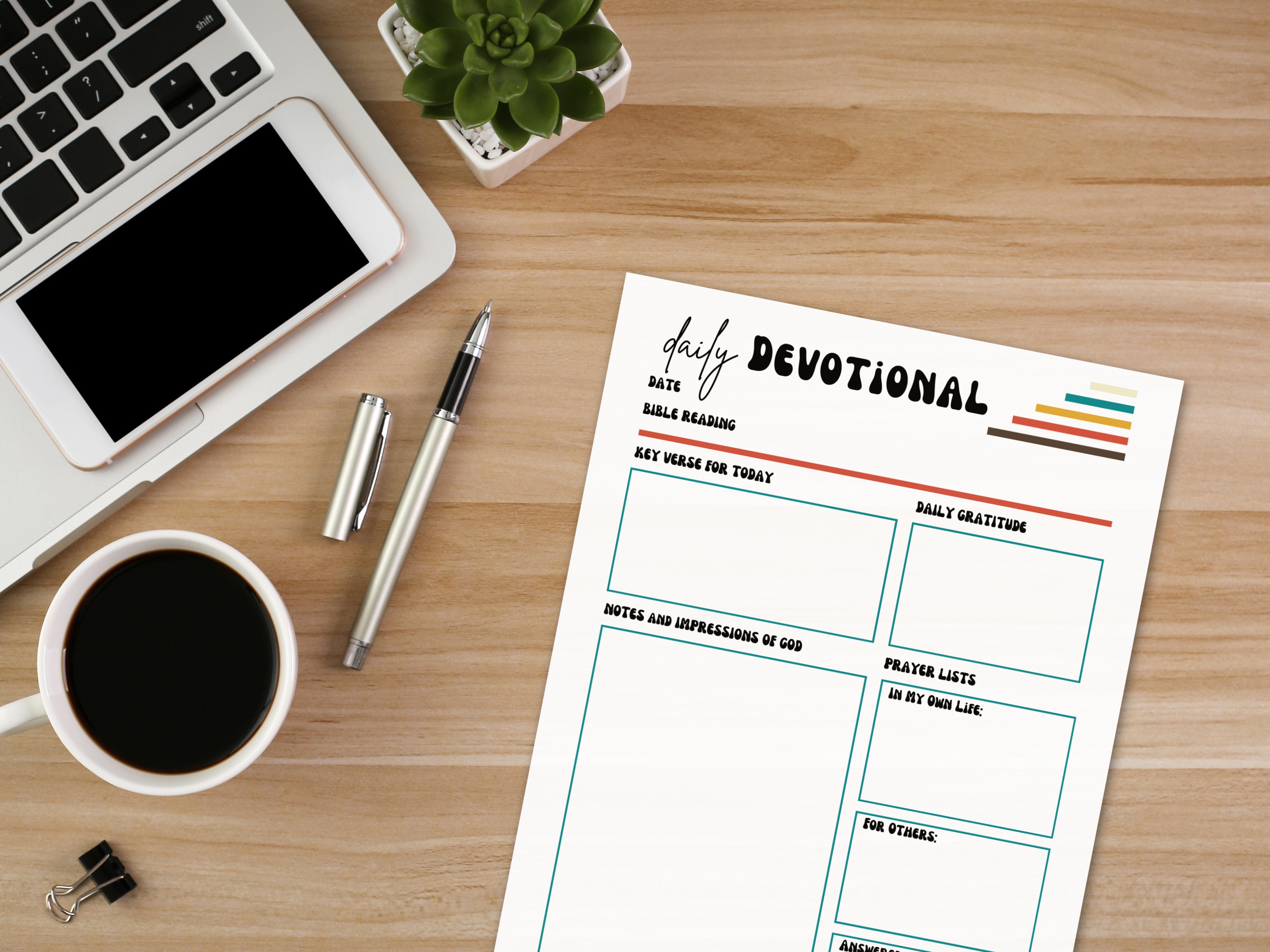Printable Devotion Journal for Bible Study Daily Devotions Digital ...