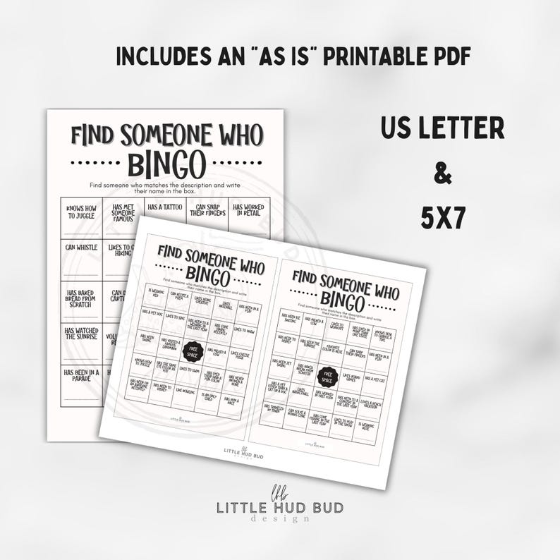 Find Someone Who Icebreaker Bingo for Team Building Activity for ...