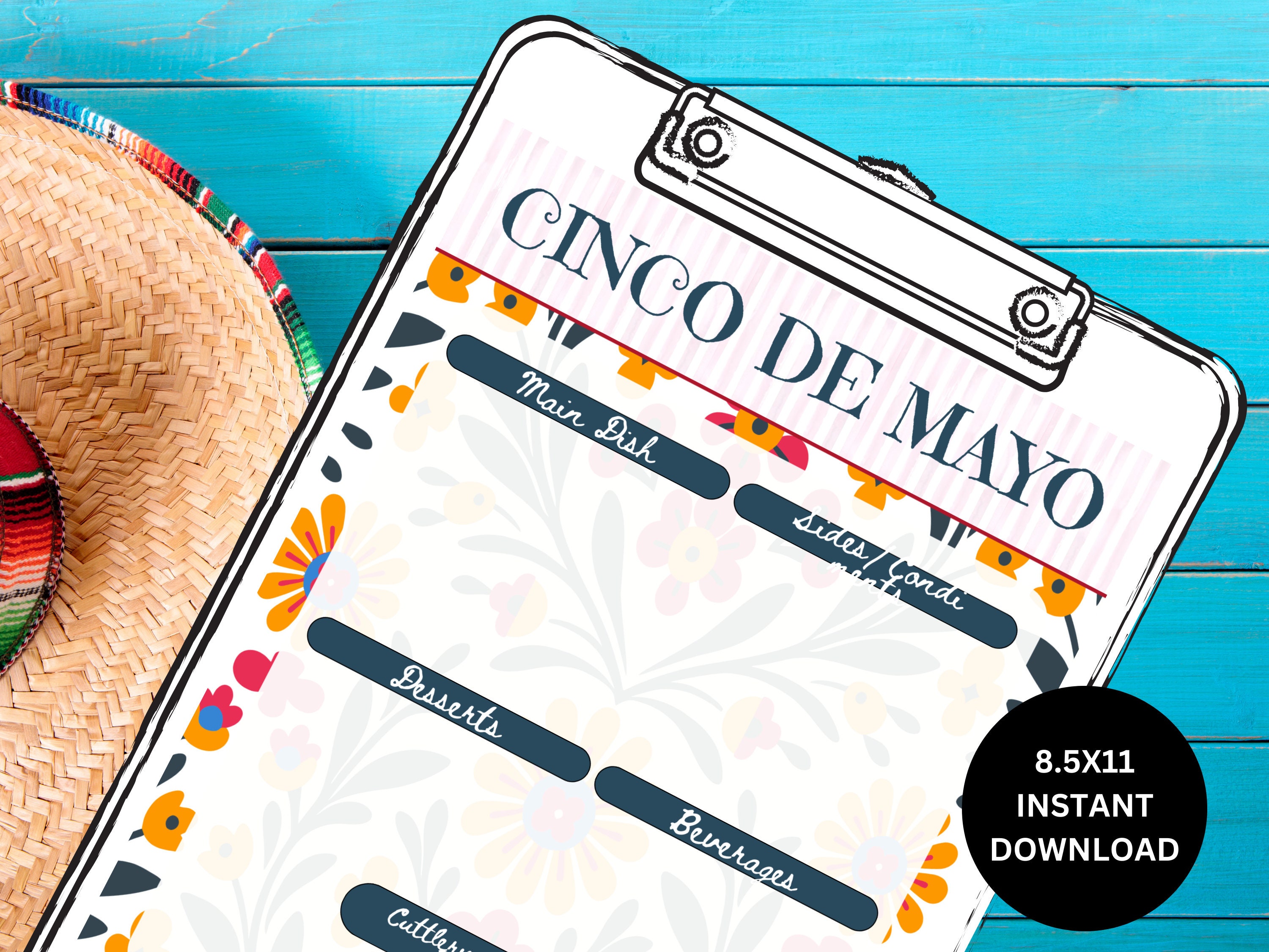 Cinco De Mayo Party Sign up Sheet for Potluck Party Sign up Sheet for ...