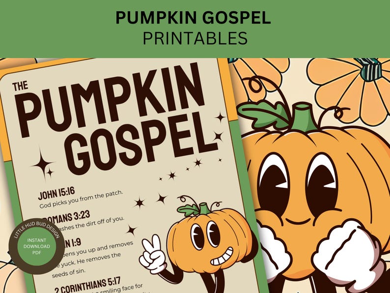 Christians Are Like Pumpkins Printable Pumpkin Gospel Printable ...
