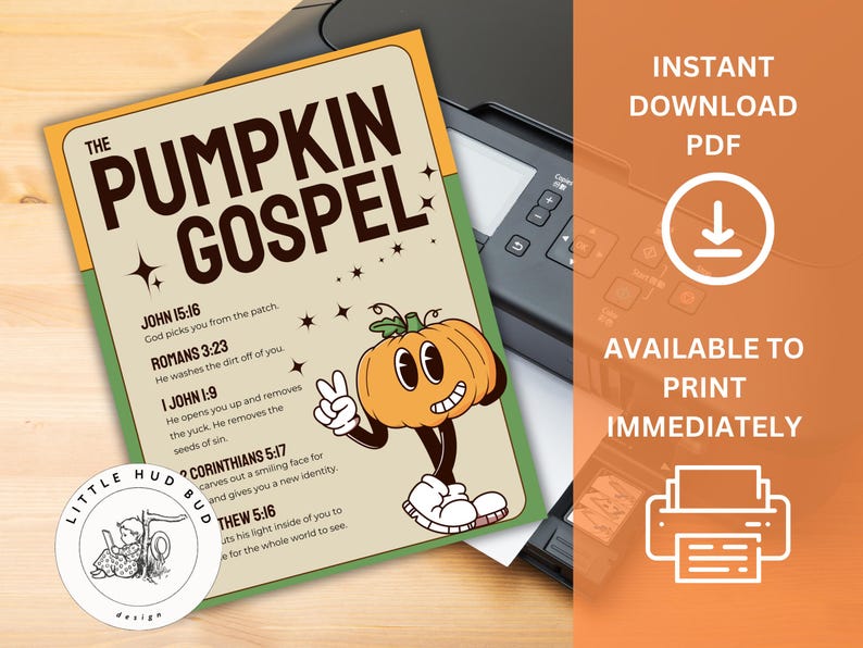 Christians Are Like Pumpkins Printable Pumpkin Gospel Printable ...