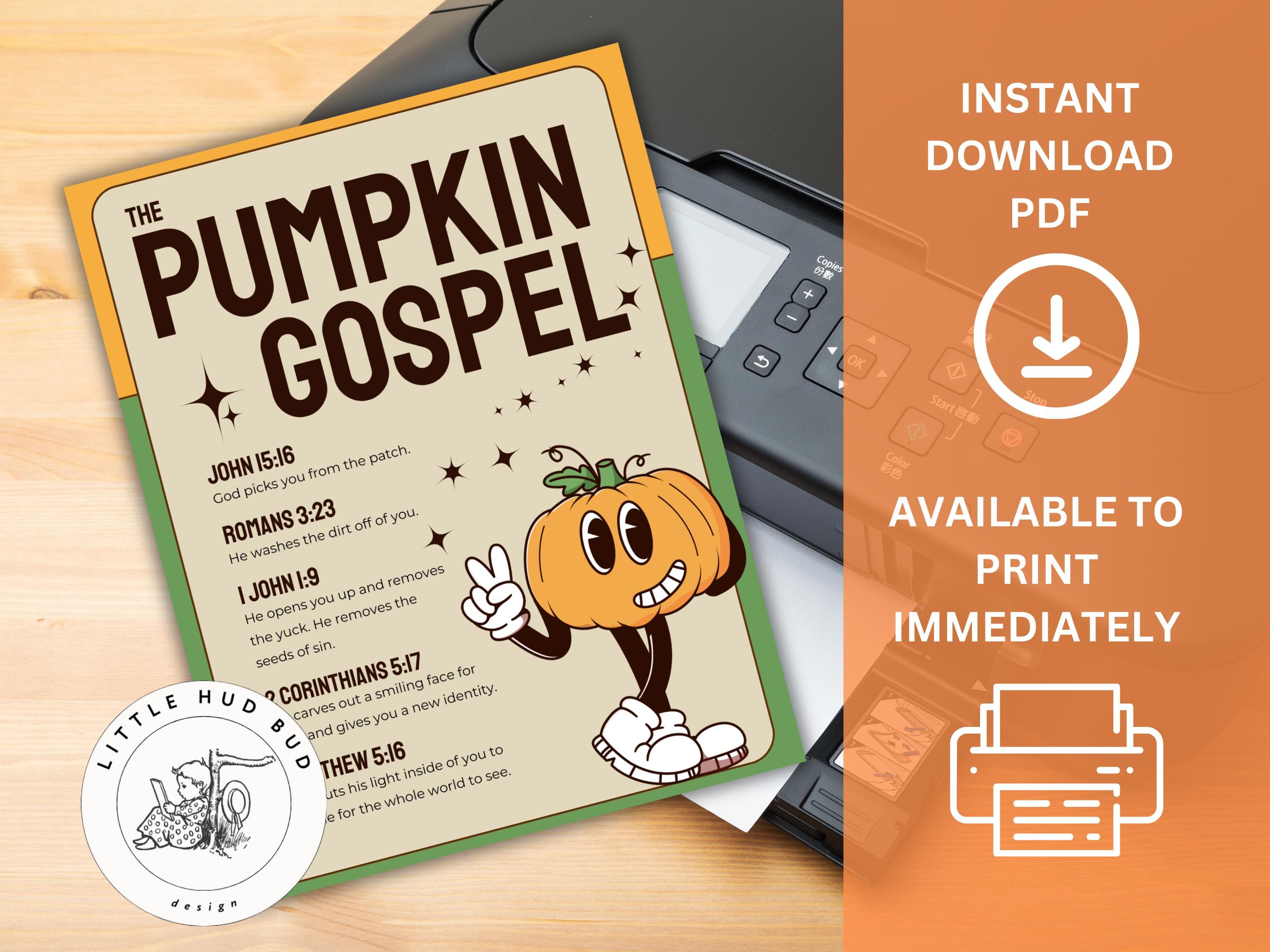 Christians Are Like Pumpkins Printable Pumpkin Gospel Printable ...