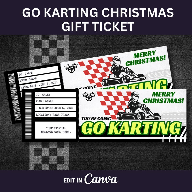 Gift Voucher Go Karting - 60+ Gift Ideas for 2025