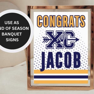 Cross Country Locker Sign Template for Cross Country Meet Sign for Team ...