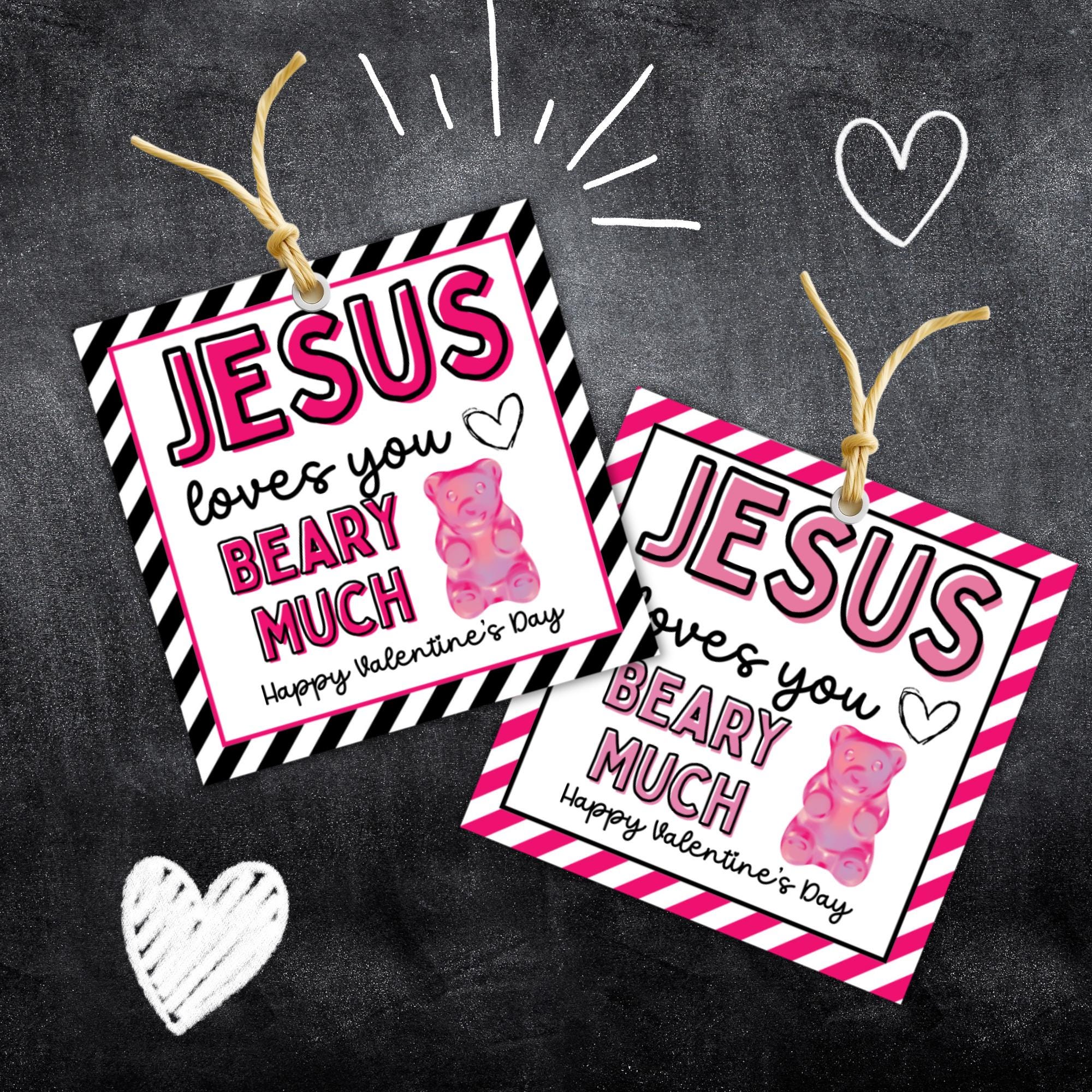 Printable Christian Valentines Snack Tags for Sunday School Valentines ...
