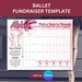Editable Ballet Calendar Fundraiser for Dance Pick a Date to Donate ...