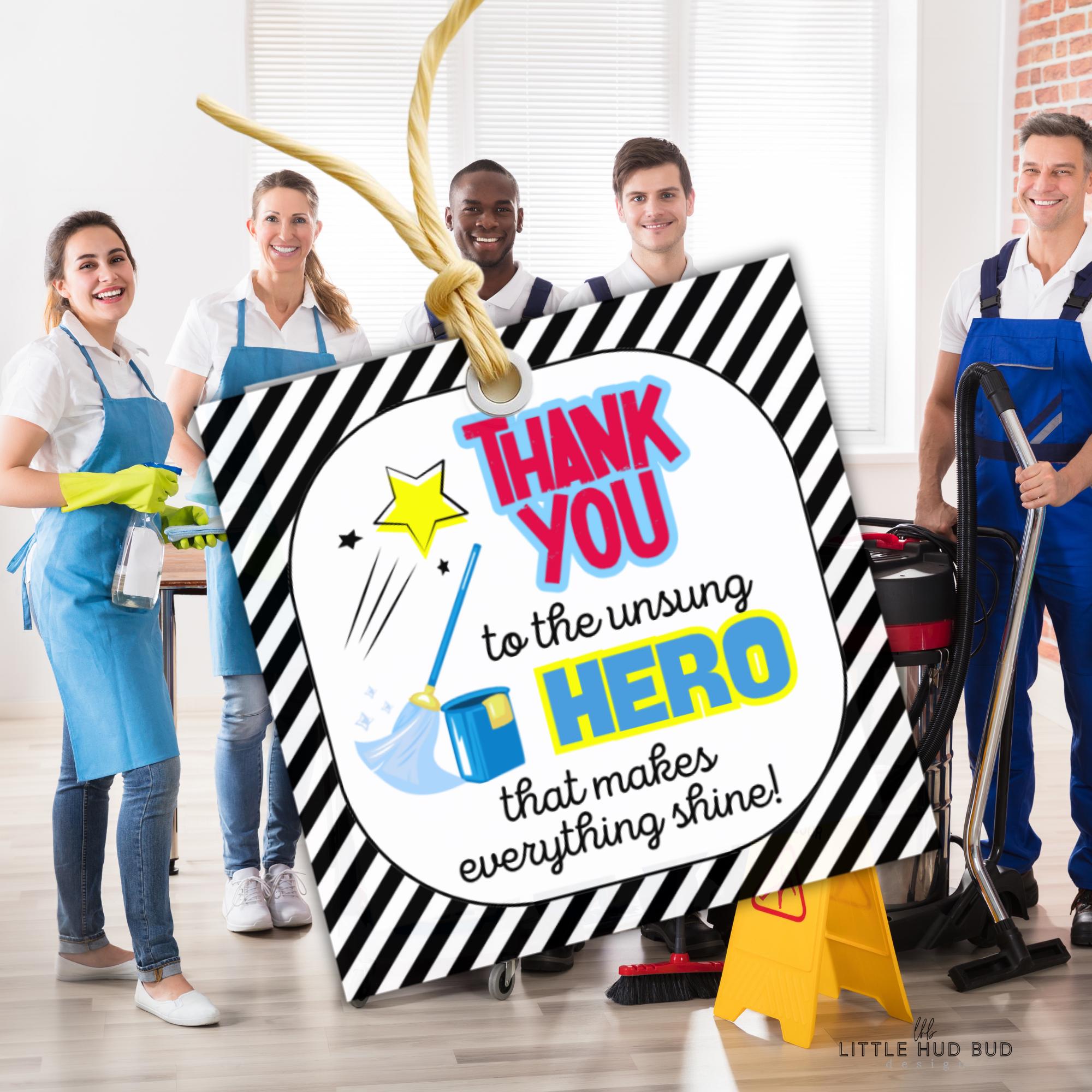 Custodian Appreciation Gift Tag Printable School Custodian Appreciation ...